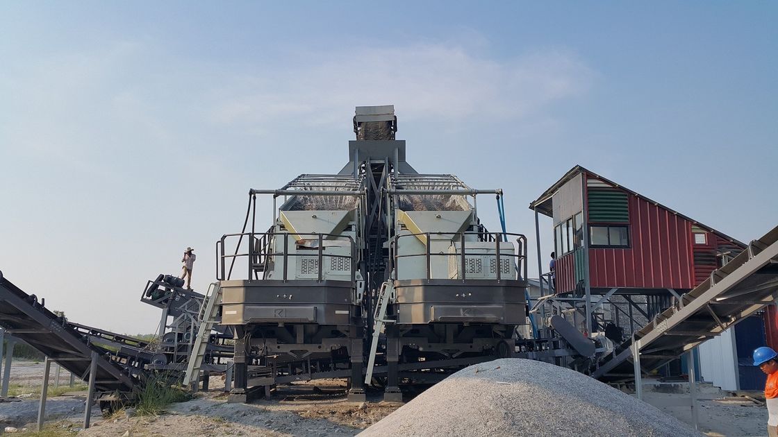 Mobile Concrete Block Crusher Copper Mine Iron Ore 130 TPH Cement ...