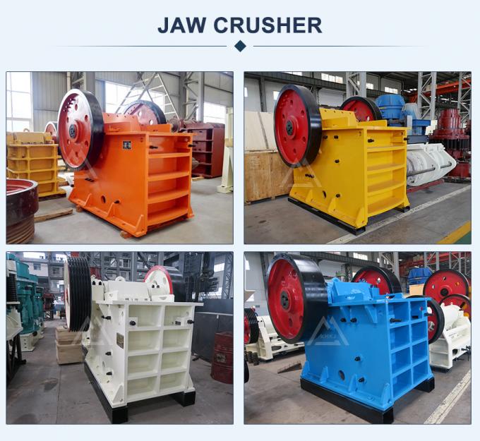 55Kw Hard Granite Small Rock Crushing Machine PE500*750 Yellow White